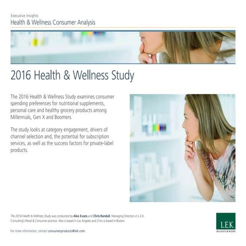 2016 Health & Wellness Study | PPT