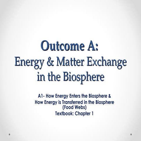 Biology 30 Ecology Notes For Gr 11 students.ppt