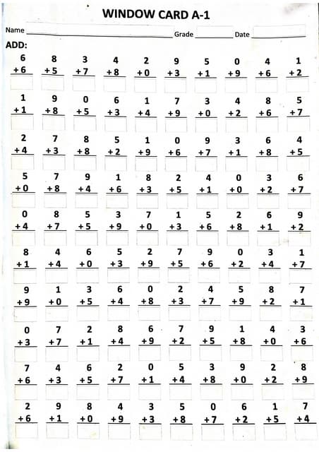 WINDOW CARD A2 | PDF