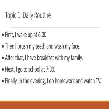 A day in my life | PDF