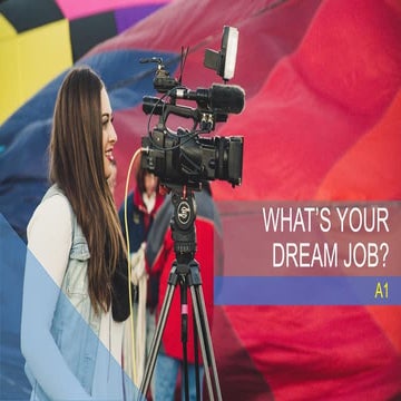 A1 What-s Your Dream Job. Adult Lesson Material | PPT