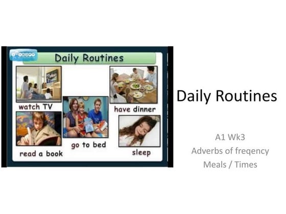 Daily routine power point | PPT | Food & Drink