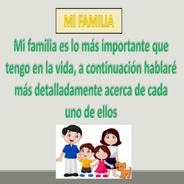 Mi familia | PPTX