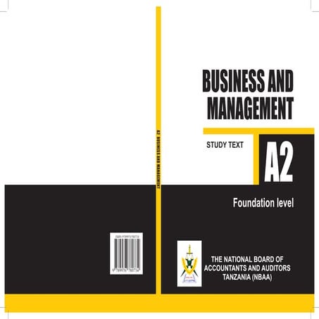 A2.Business management for CPA Tanzania | PDF