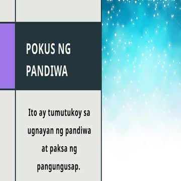 Pokus ng pandiwa | PPTX