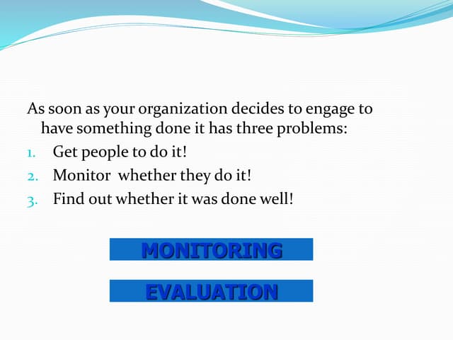Project Monitoring & Evaluation | PPT