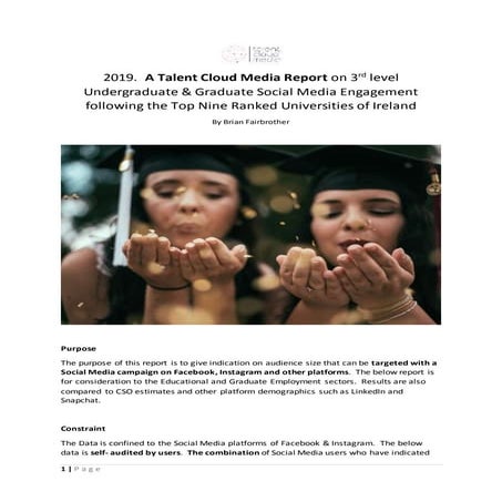 A 2019 Talent Cloud Media Graduate and Undergraduate Report for Ireland | PDF