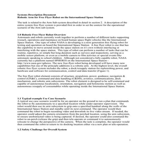 Systems Description Document v4 | PDF