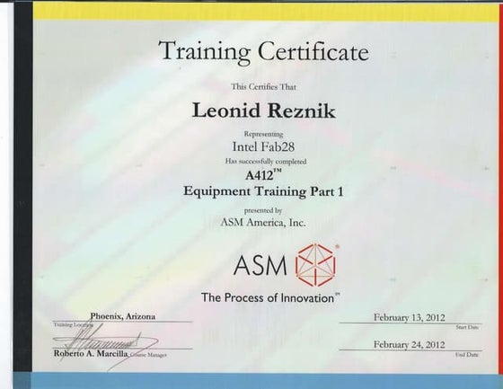 AMAT Class certification | PDF