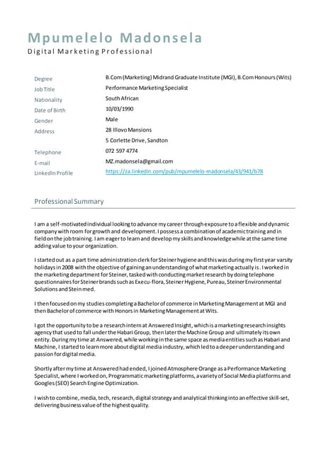 Brian Melonakos resume | PDF