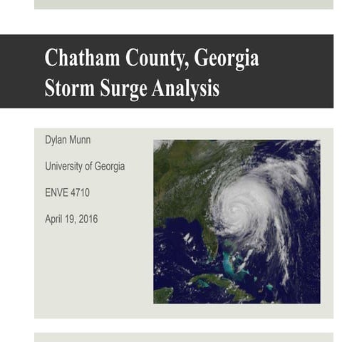 Chatham County, GA Storm Surge Analysis | PPTX