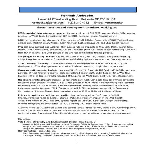 Kenneth Andrasko cv - January 2017 | DOCX
