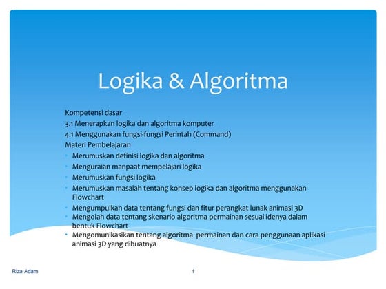 Alur Logika Pemrograman | PPT