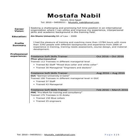 Mostafa Nabil's cv | PDF