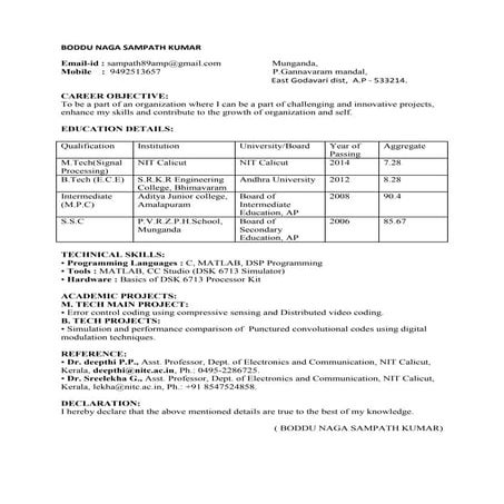 BODDU NAGA SAMPATH KUMAR | PDF