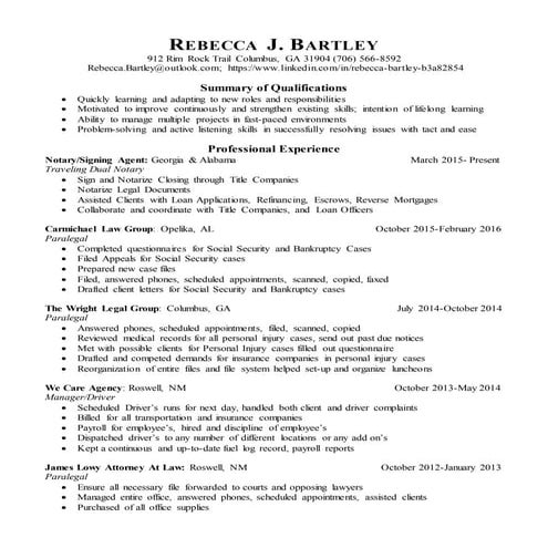 Rebecca J. Bartley-Resume | PDF