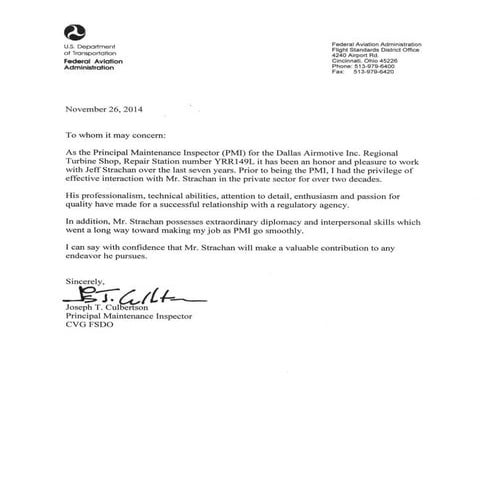 FAA Letter | PDF