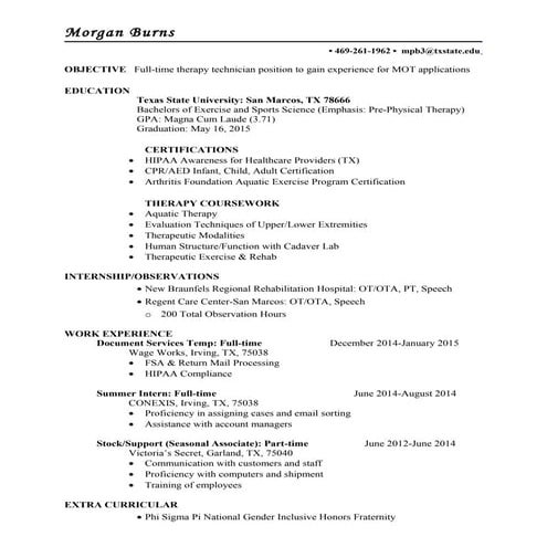 STEM Resume | DOC