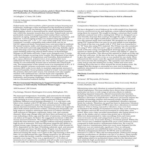 2016 National AALAS Meeting Poster Abstract AM Swanson JW Grimm | PDF