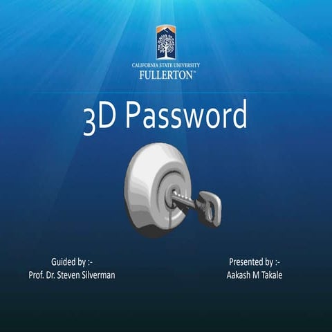3DPassword_AakashTakale | PPTX