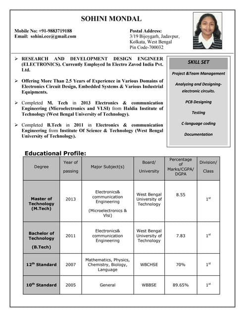 SATYA_RESUME | DOC | Computing | Technology & Computing