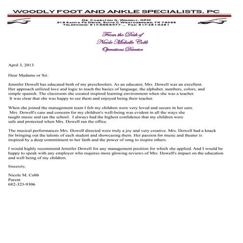 rec letter copy | PDF