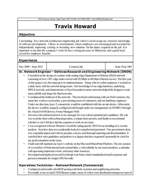 Travis Howard presentations