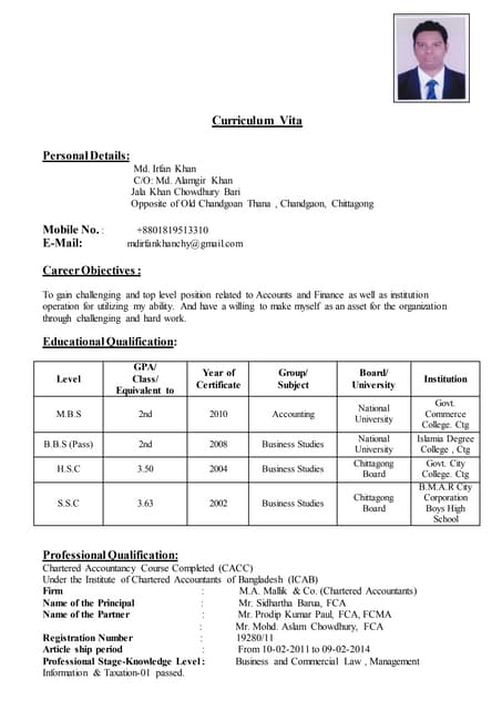 Faisal Riaz CV | PDF