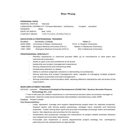 Anthony K Taylor CV | DOC