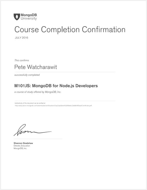 Course Completion Confirmation | PDF