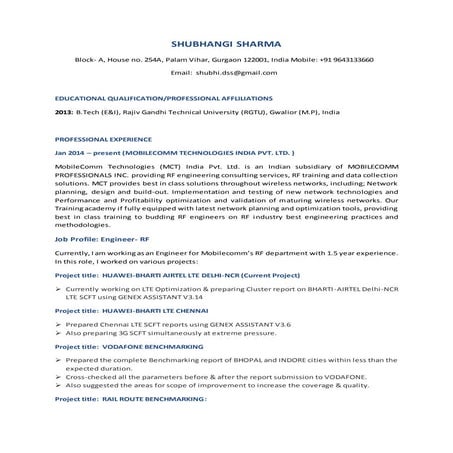 Shubhangi Sharma_CV_2015 | PDF