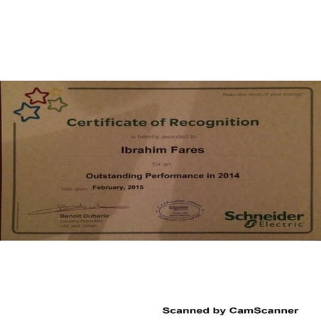 Recognition of Outstanding Performance | PDF