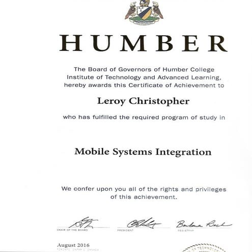 humber msi | PDF