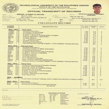 Transcript(Temporary) | PDF