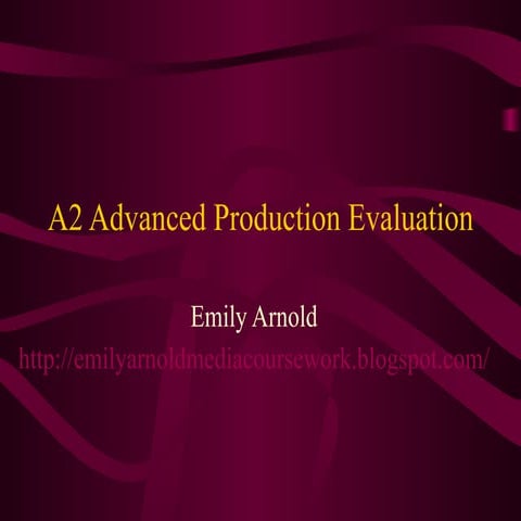 A2 Advanced Production Q4 | PPT