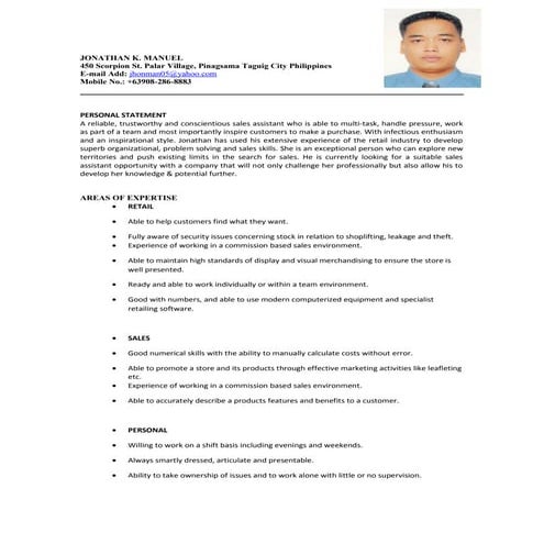 Please see attached file of my resume. | DOCX