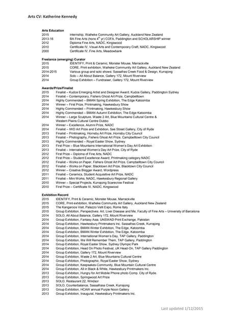 Goldsmith, Debra CV | DOC