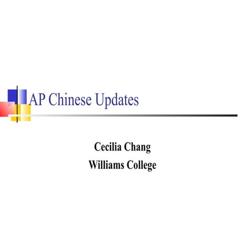 AP chinese updates | PPT