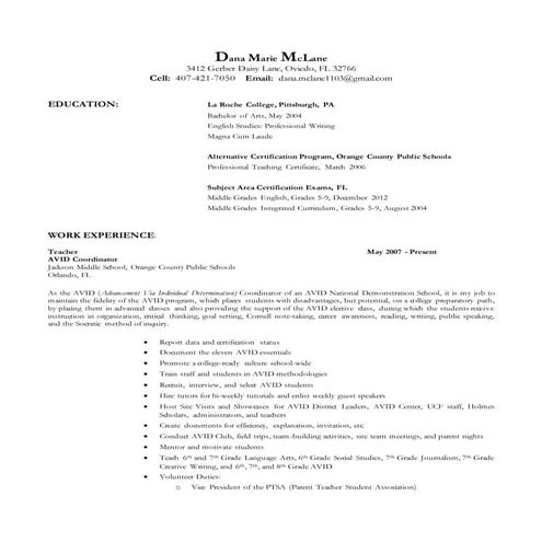Resume_Dana McLane_2016 | DOCX
