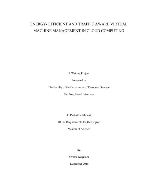 Vm migration techniques | PPTX | Cloud Computing | Internet