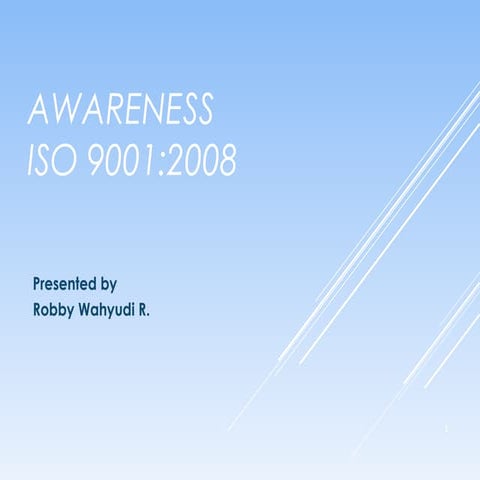01_Awareness ISO 9001_Introduction | PPT