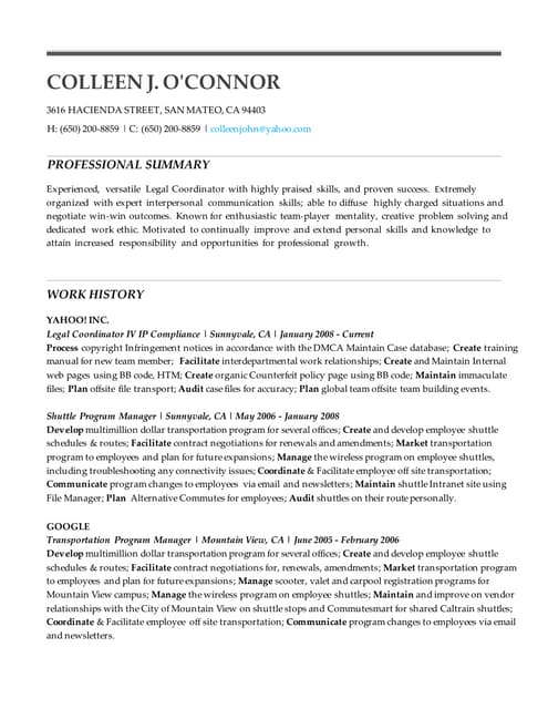 Resume references | DOCX