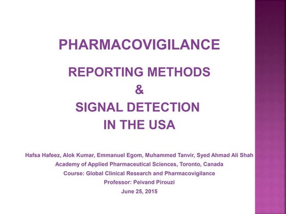 ICSR (individual case safety report) | PPT