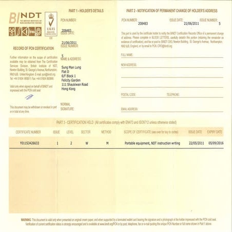 MPI Cert. PCN - MT Level II from British Institute | PDF