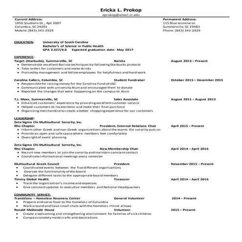 Ericka's Resume | PDF