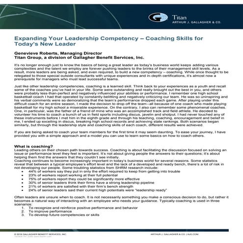 Leader as Coach | PDF