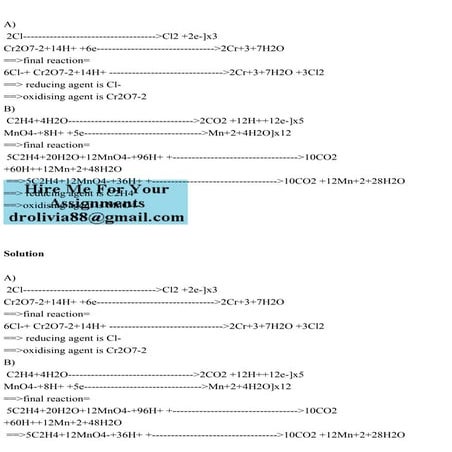 A) 2Cl-----------------------------------Cl2 +2e-]x3Cr2O7-2+14H.pdf