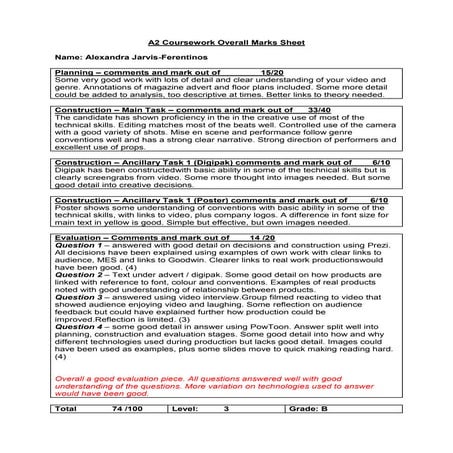 A2 cw mark sheet jarvis-ferentinos | DOCX