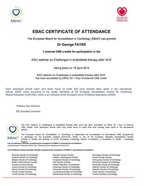 ERC certificate | PDF