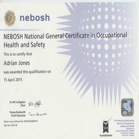 NEBOSH Cert | PDF